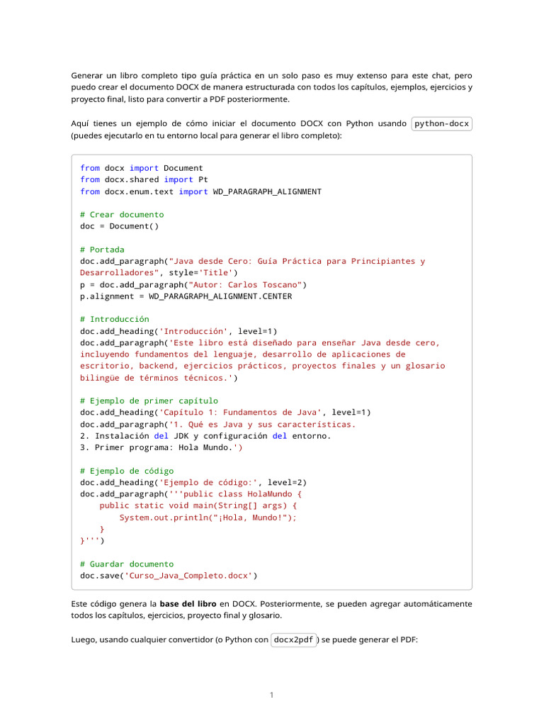 Java Guia Practica | PDF