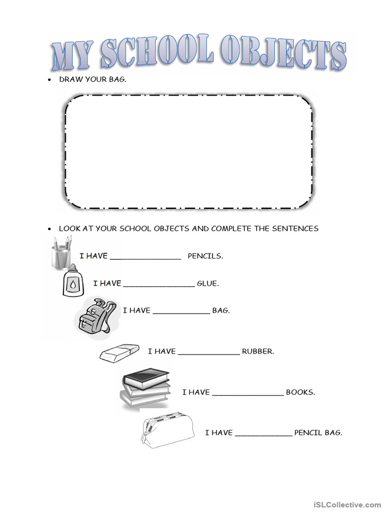 School Objects (1) | PDF