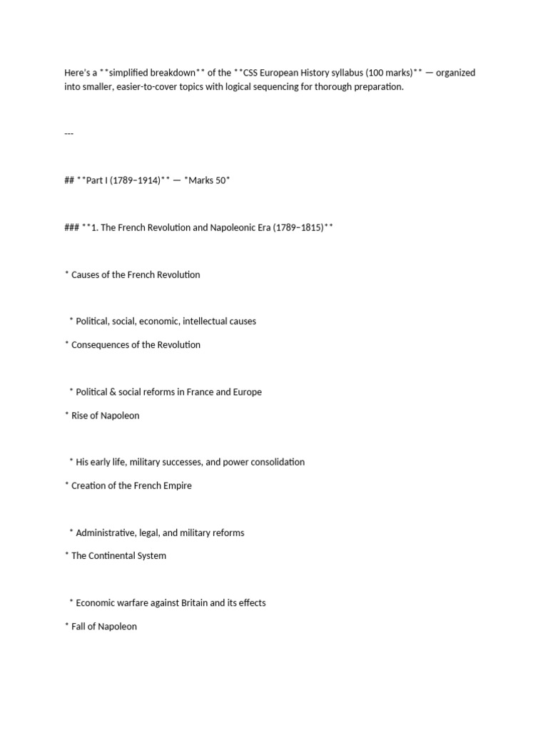European History Package | PDF | Kingdom Of Prussia | Otto Von Bismarck