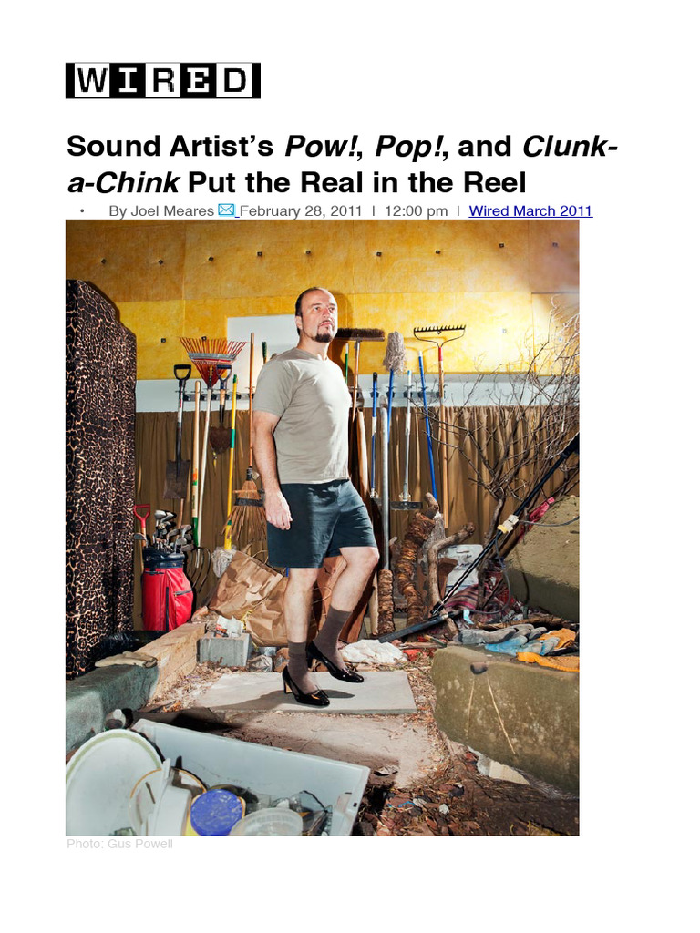 2011 Marc Wired Sound Artist's - Foley | PDF