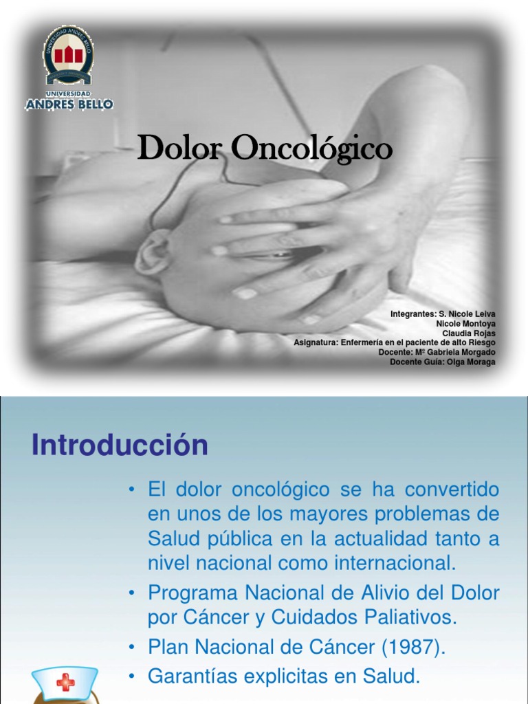 Manejo Del Dolor Oncológico En Pacientes Pdf Dolor Ansiedad