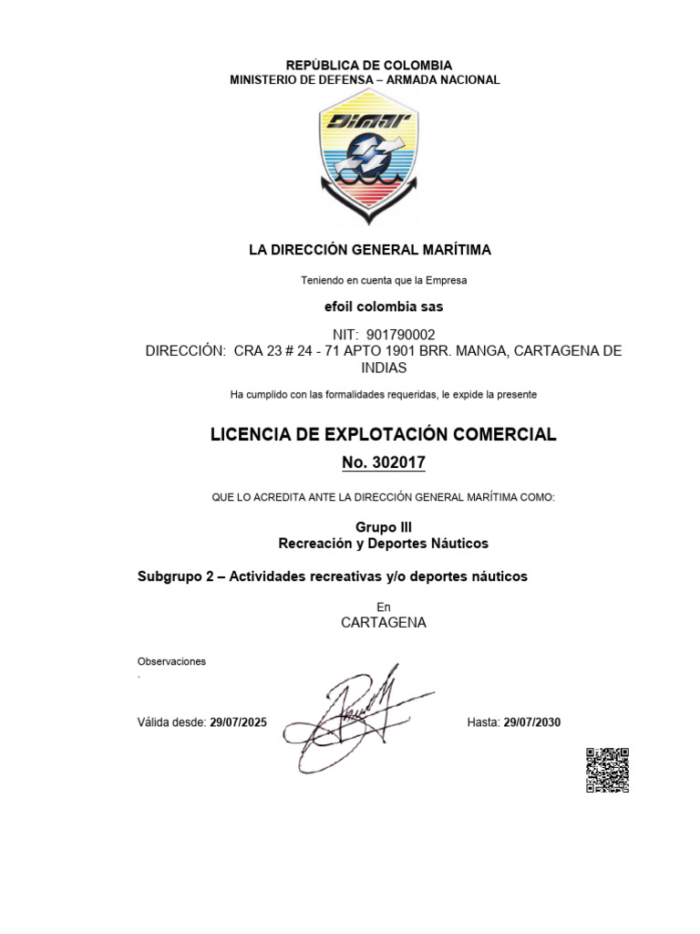 Lec Efoil Colombia Sas | PDF