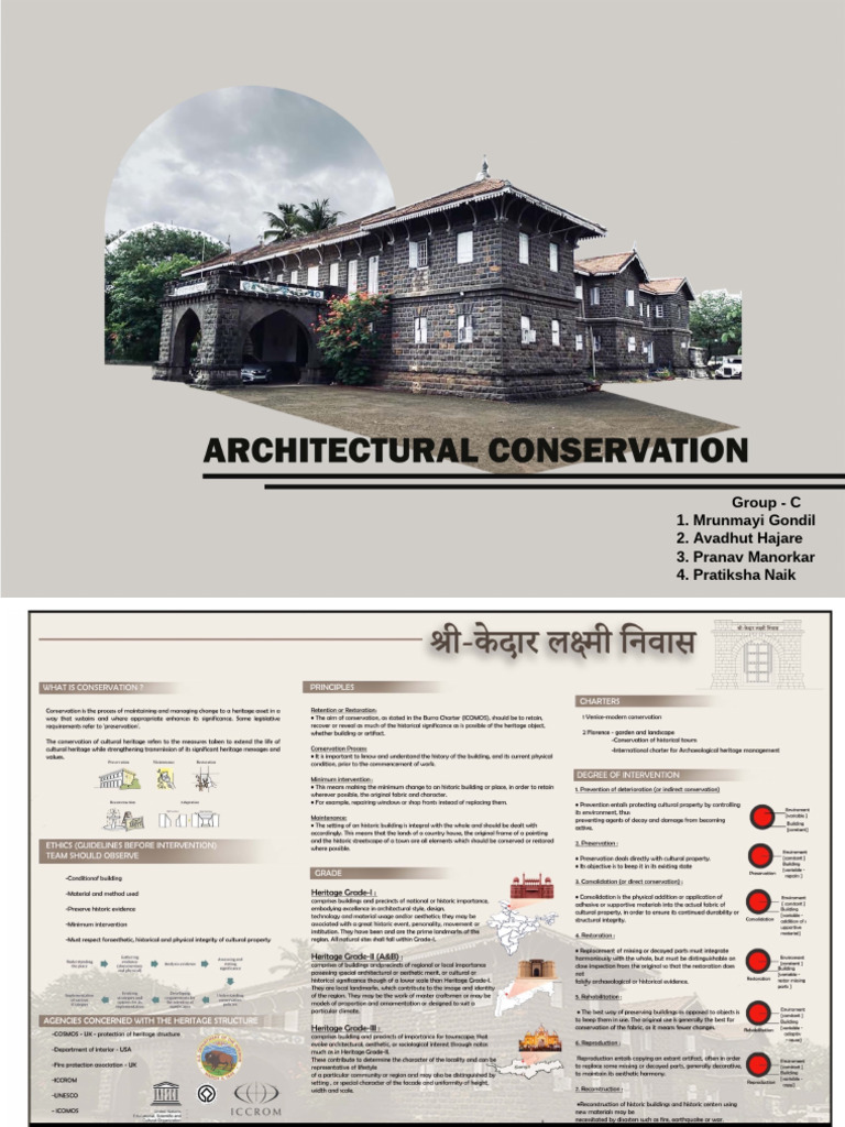 Architectural Conservation Design. 4th Year | PDF