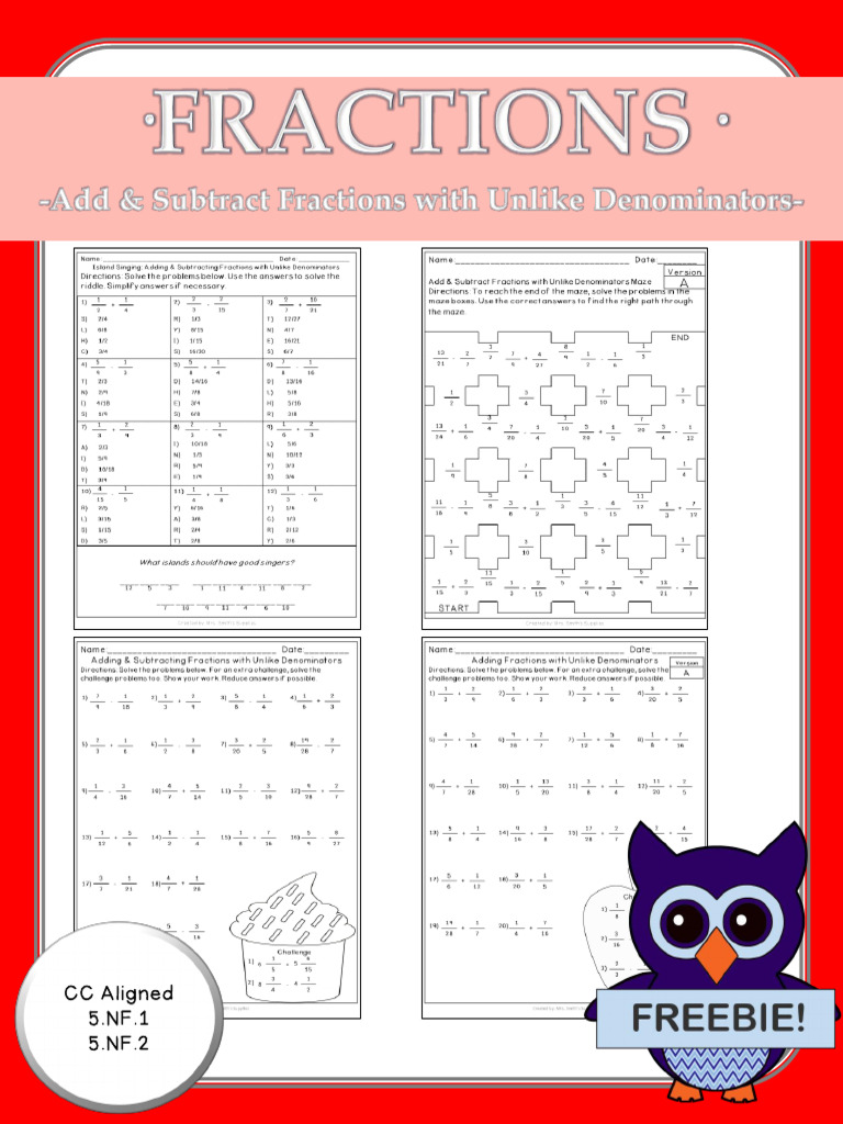CC Aligned 5.NF.1 5.NF.2 | PDF | Algebra | Mathematical Concepts