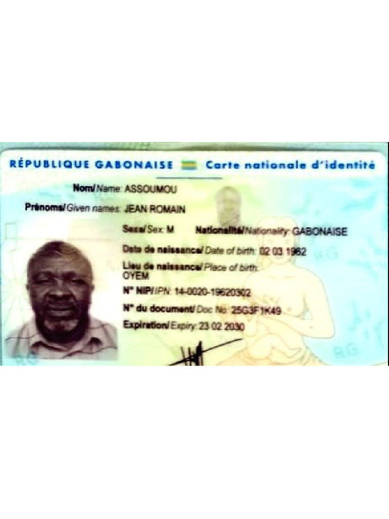 Gabon - ID - Card 25 09 2025 10 58 | PDF