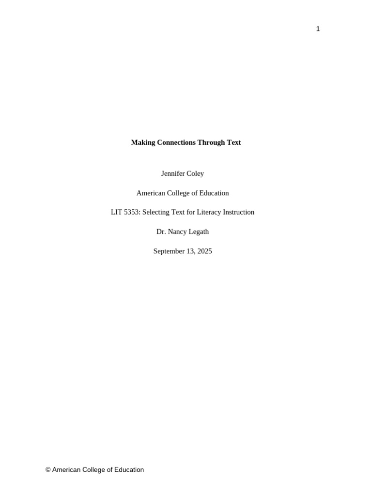 Module 4 Making Connections Through Text | PDF | Educational Assessment ...