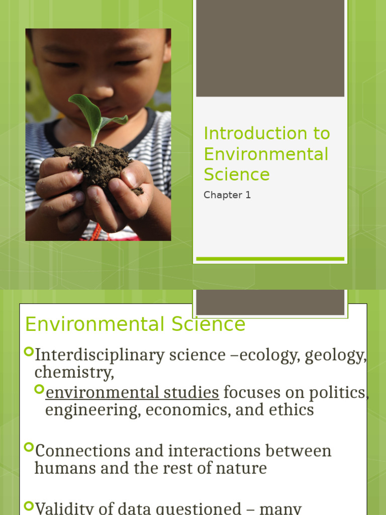 Introduction To Environmental Science Chapter 1 Environmental Science ...