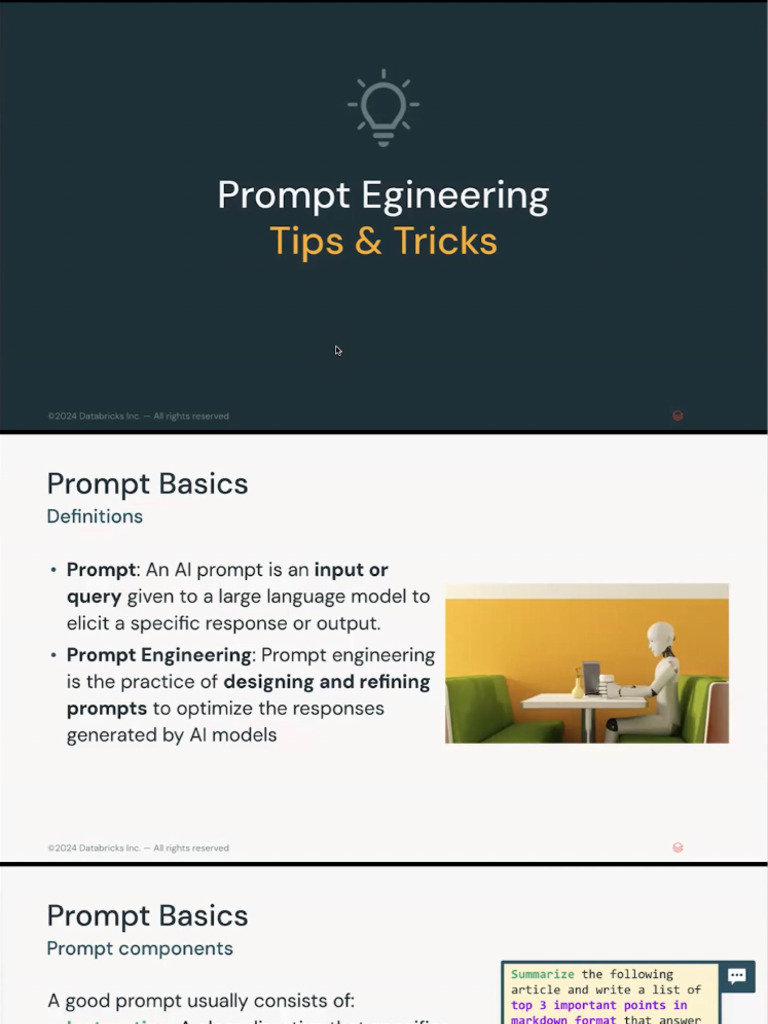 Prompt Engg. Basics | PDF