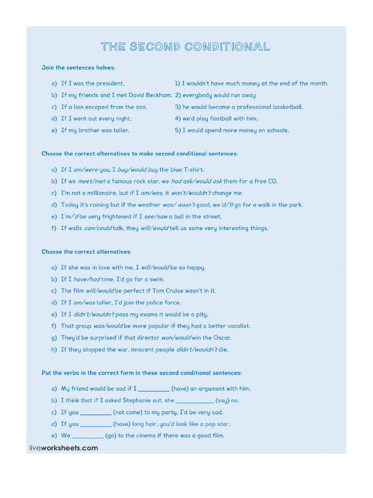 Second Conditional 2 | PDF