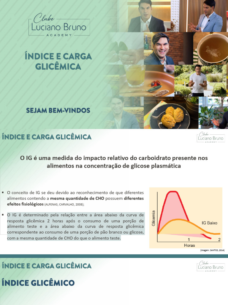 Aula1 - Indice e Carga Glicemica | PDF