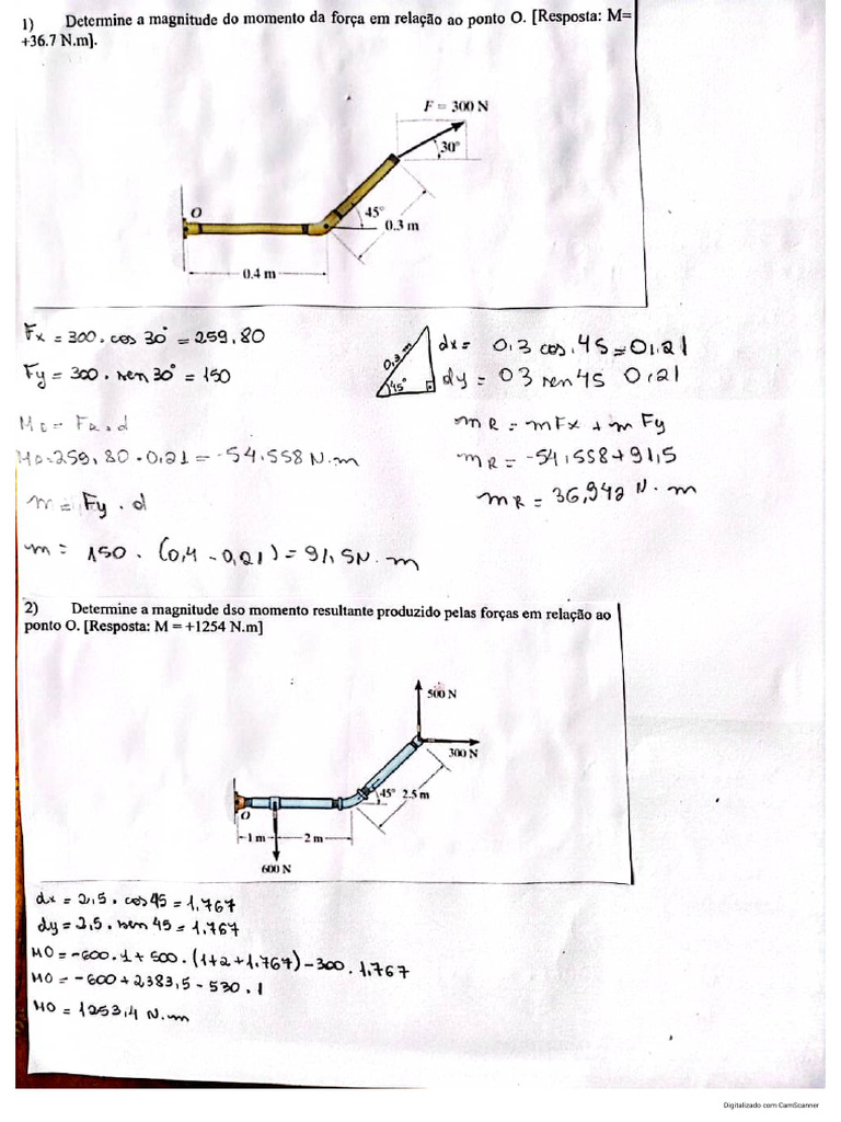 Lista de Exercícios Isostatica 2 | PDF