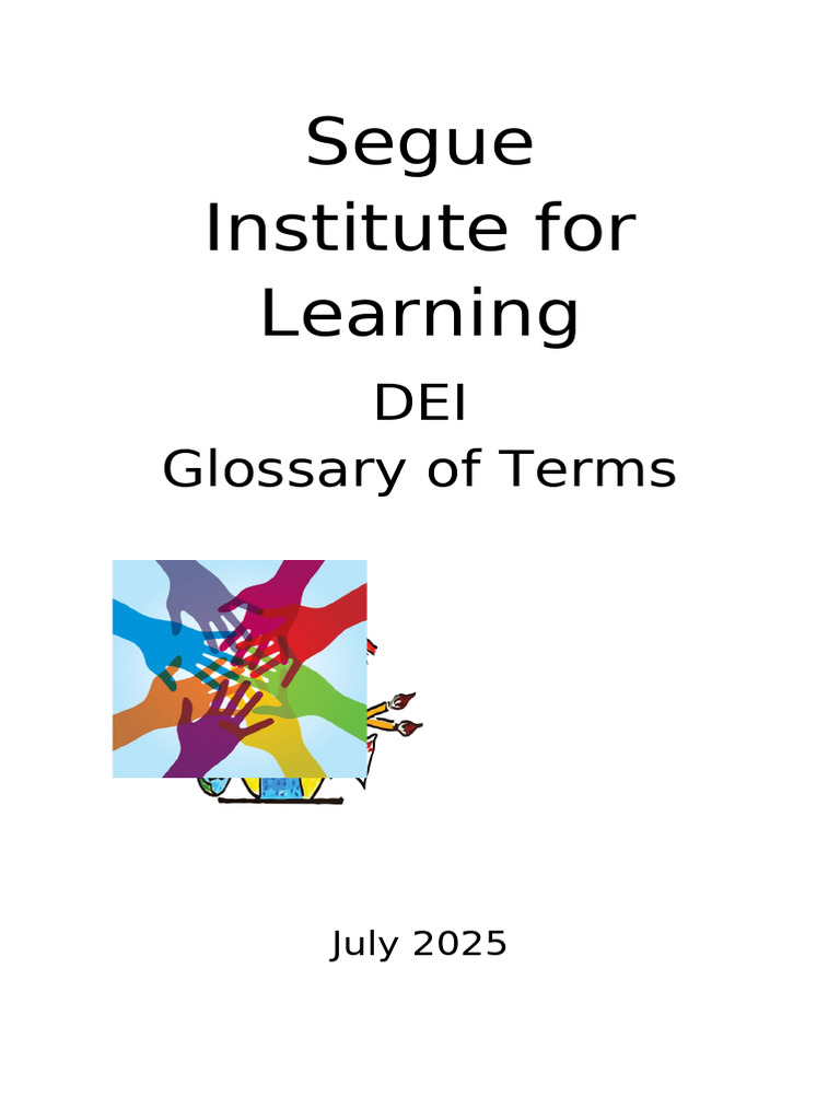 DEI Terms Glossary for Educators | PDF | Empowerment | Social Psychology