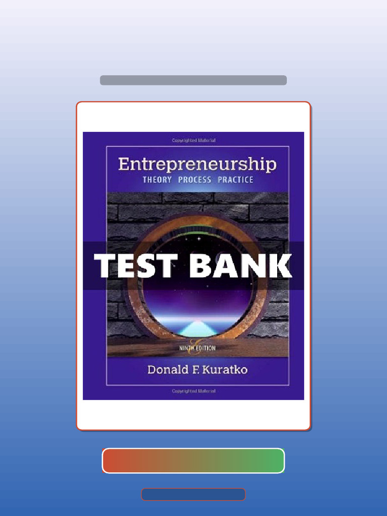 Ultimate Bundle Entrepreneurship Theory Process and Practice 9th ...