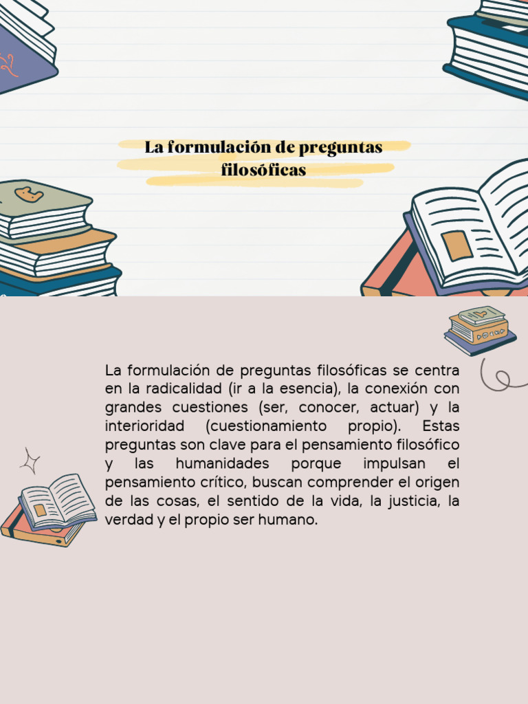 Cómo formular preguntas filosóficas | PDF