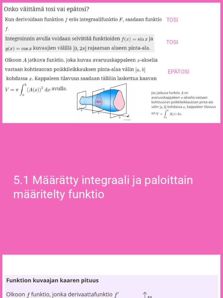 Definite Integral and Piecewise Defined Function | PDF