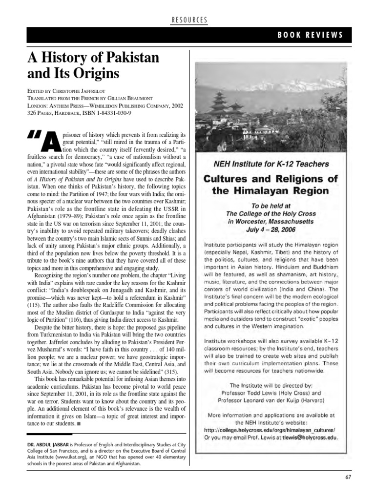 A Comprehensive History of Pakistan | PDF | Pakistan | Abrahamic Religions