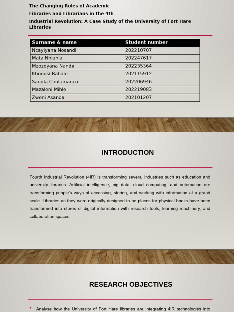 Transforming University Libraries in 4IR | PDF | Libraries ...