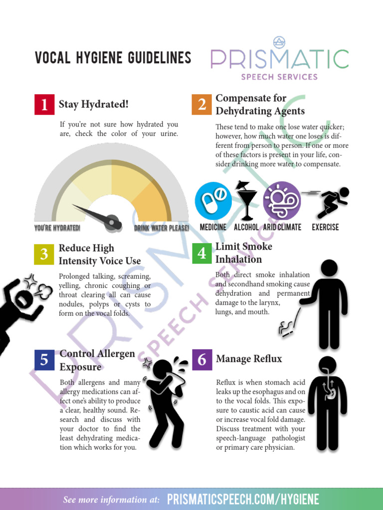 Vocal Hygiene Tips for Healthy Voice | PDF