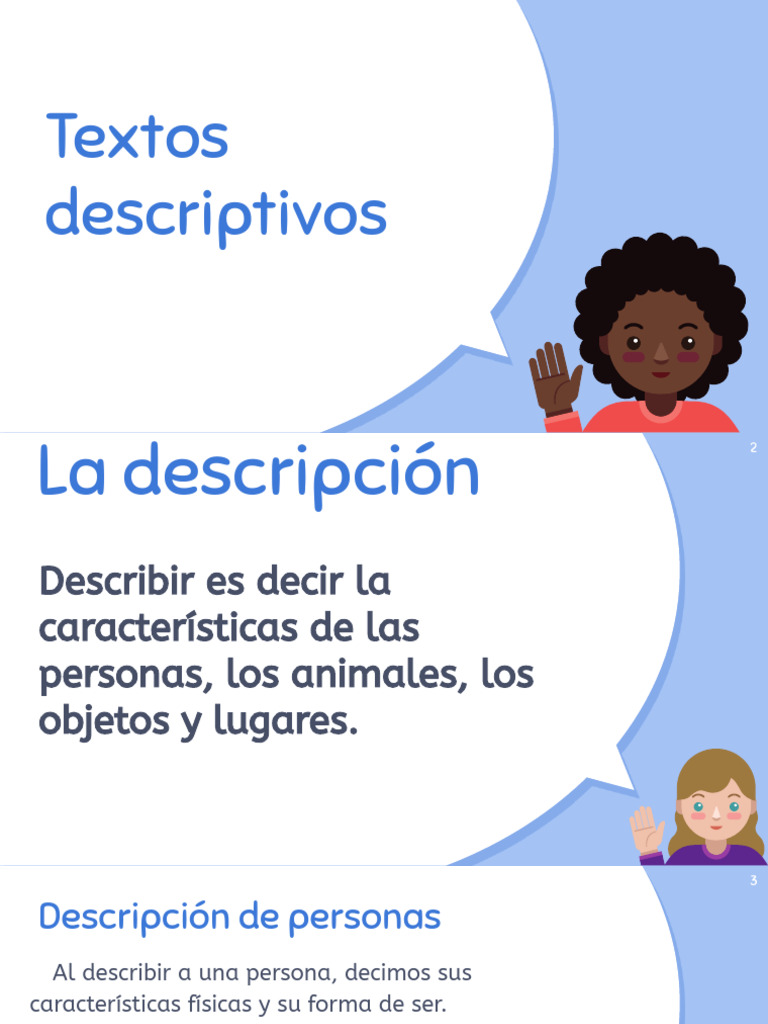 Textos Descriptivos. | PDF