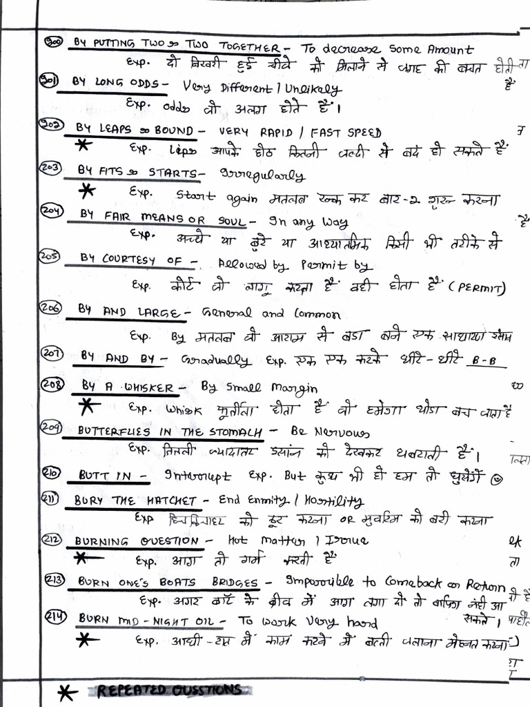 Idioms and Phrases by Deepak Sir Part - 02 | PDF