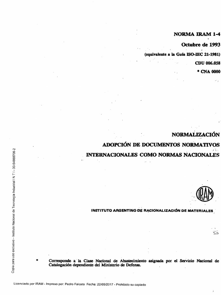 Iram 1-4-93 | PDF