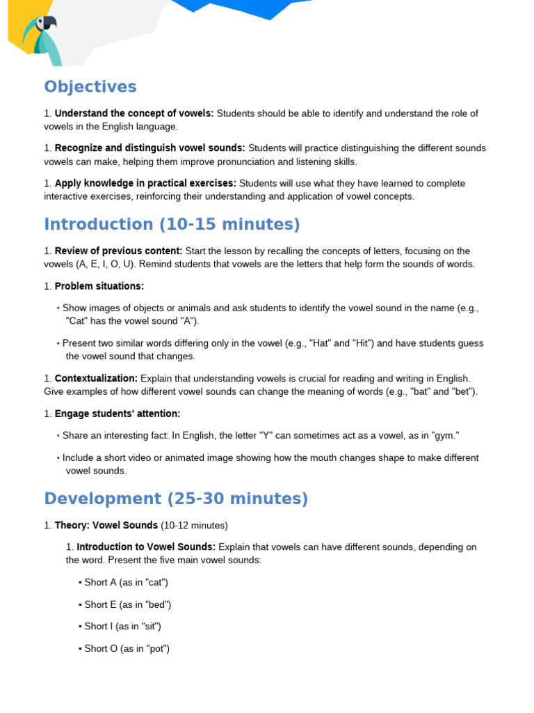 Understanding Vowel Sounds | PDF | English Language | Vowel