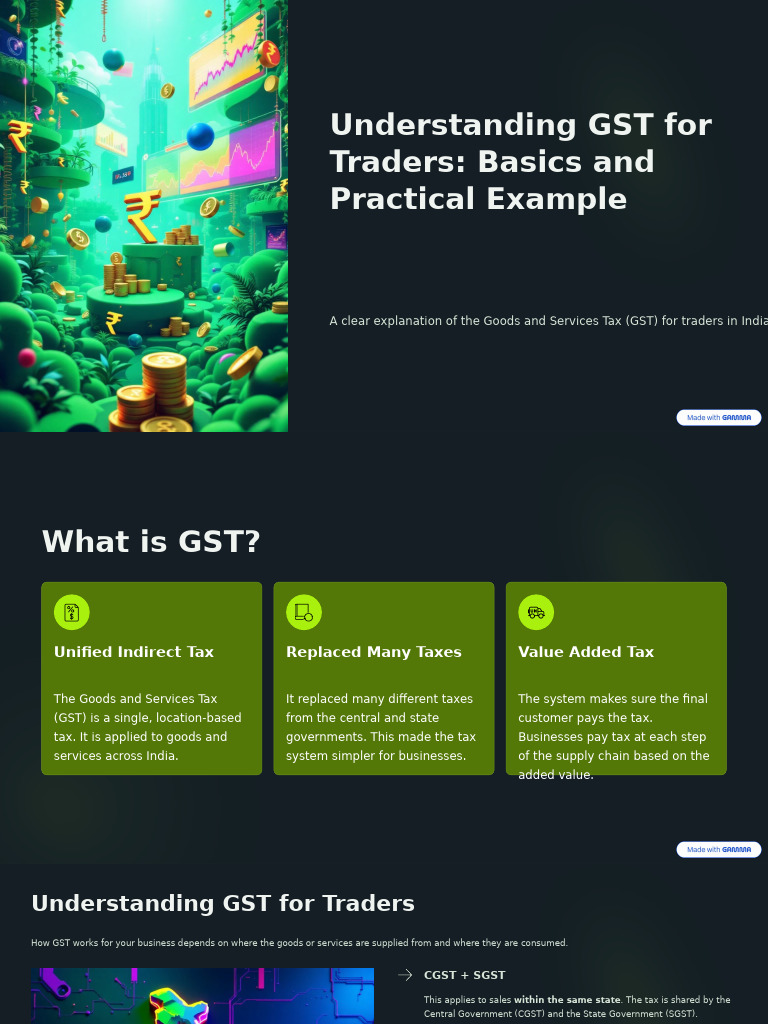 Understanding GST For Traders Basics and Practical Example | PDF ...