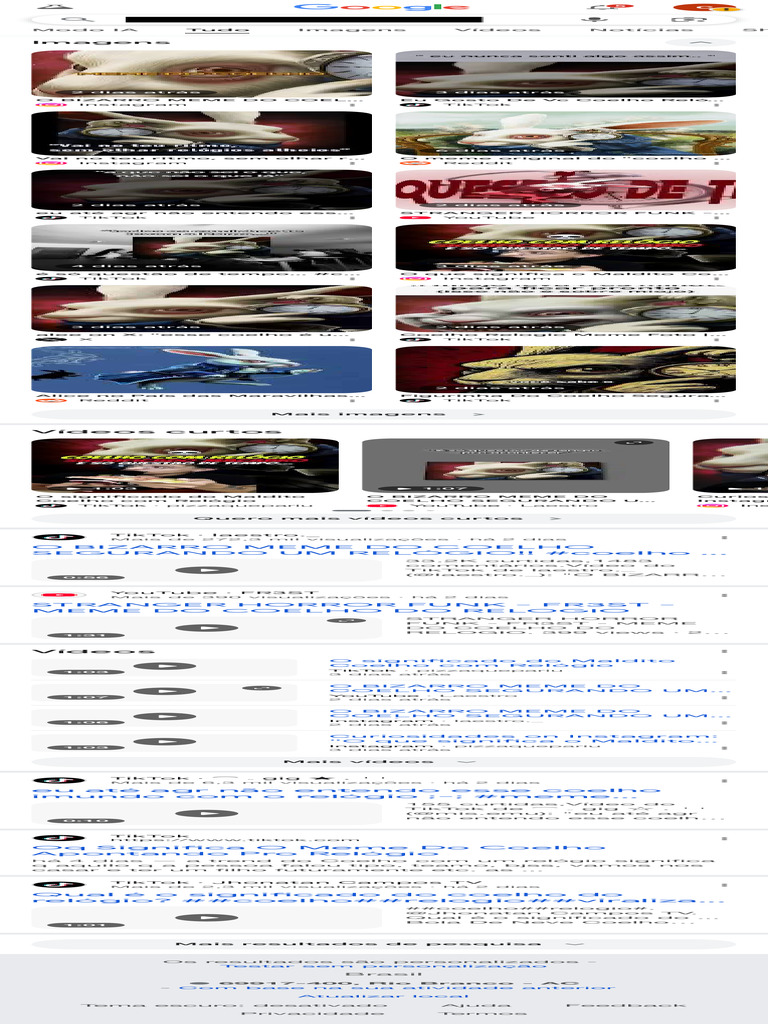 O Meme Original Do Coelho Olhando Pro Relógio. rTheMatpatEffect | PDF