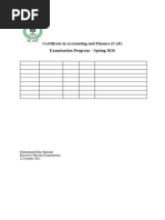 ICAP Exam Schedule 2025-2026 | PDF