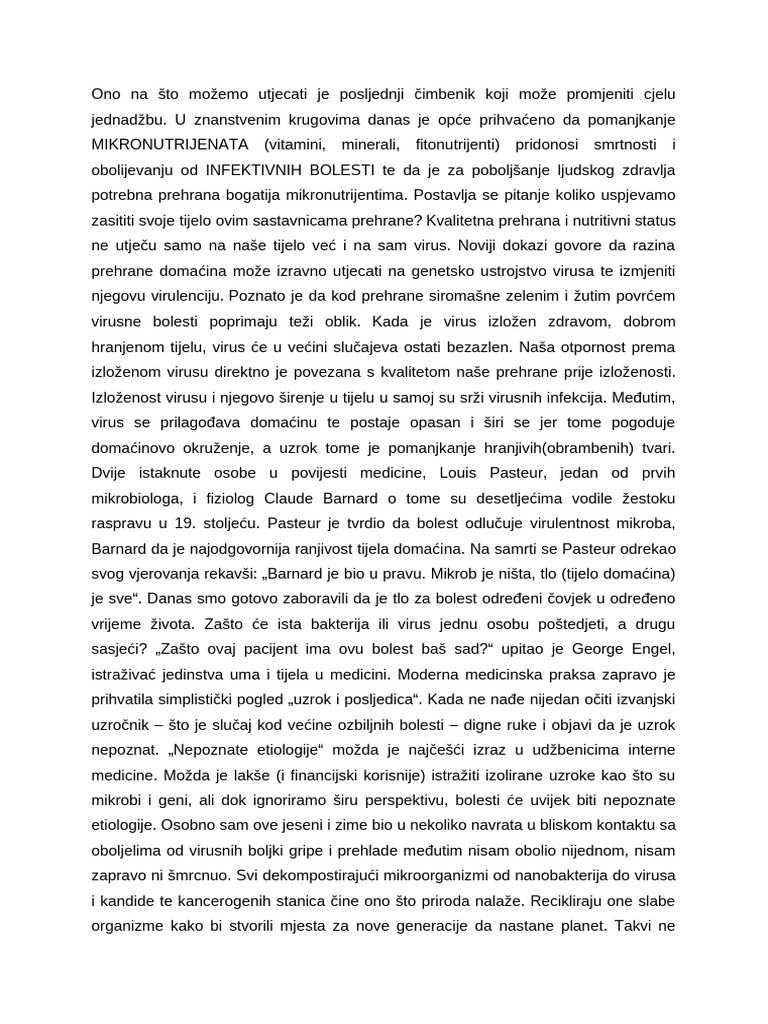 Mikrobi I Zdravlje | PDF