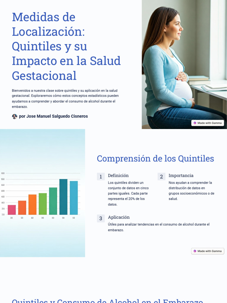 Medidas de Localizacion Quintiles y Su Impacto en La Salud Gestacional ...