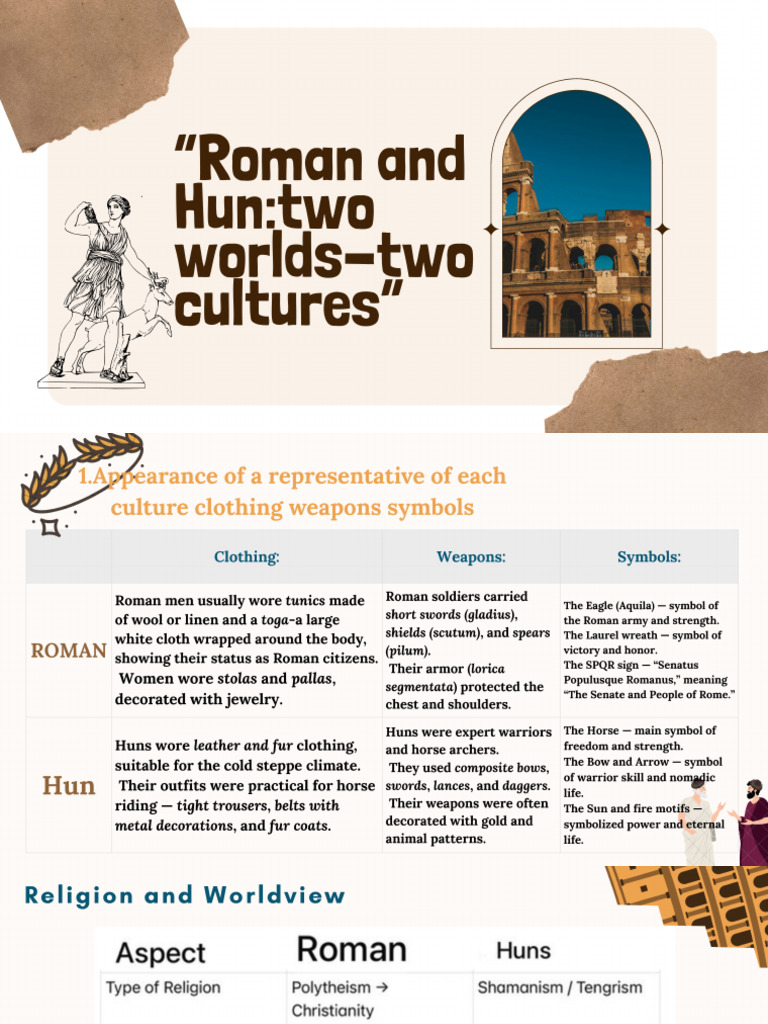 Culture of Ancient Rome and Huns Imperia PDF | PDF