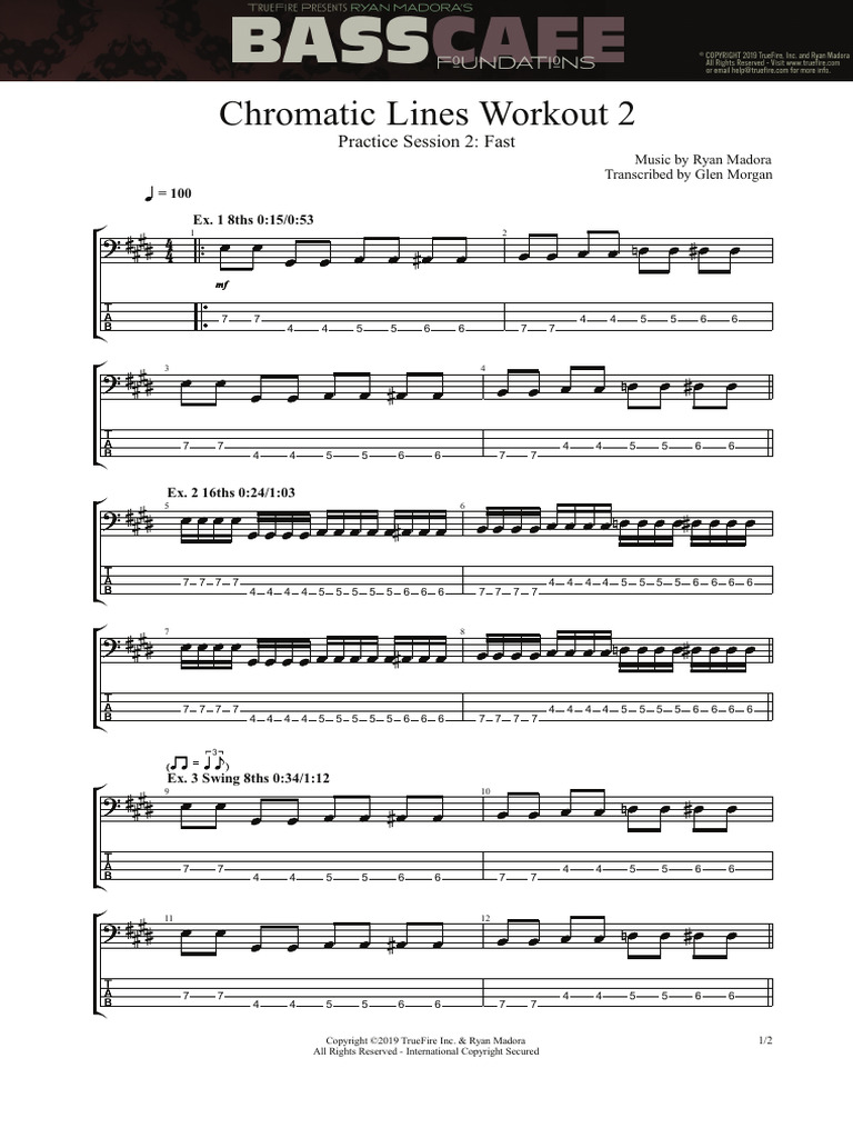 Chromatic Lines Workout 2practice Session 2 - Fast | PDF