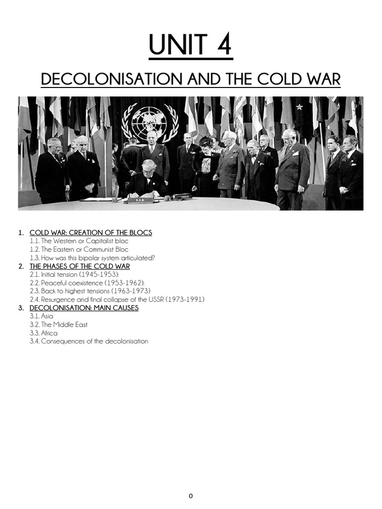 2024.25 Unit 8 Cold War and Decolonisation Only Notes | PDF | Cold War ...