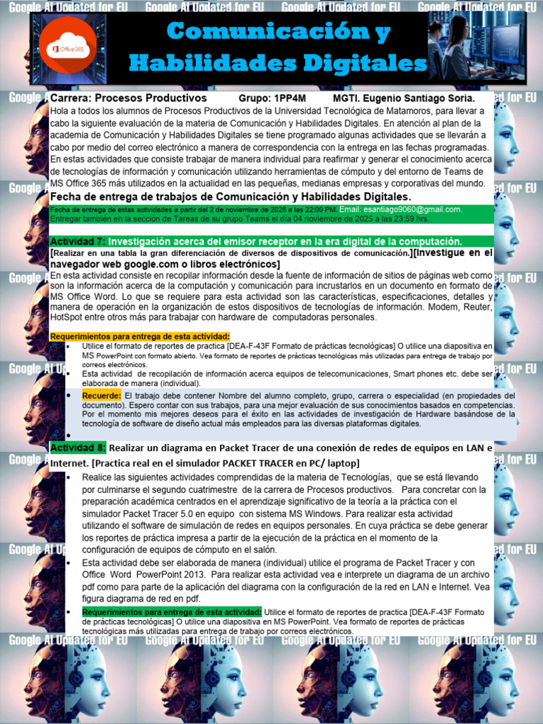 Actividades para Desarrollo 789101112 CHDigitales 1PP4M 2025 | PDF ...