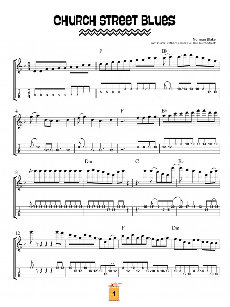 Church Street Blues (Chris Thile Month Day 9) | PDF