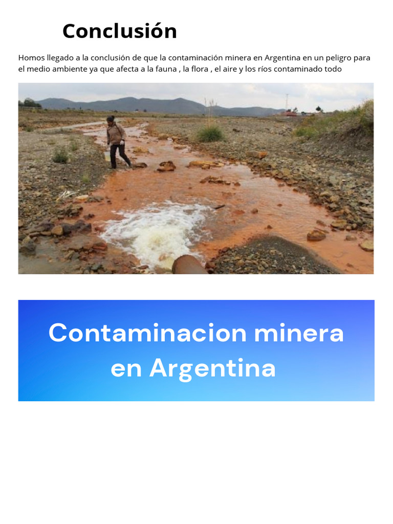 Conclusión 20241103 232957 0000 | PDF | Minería | Contaminación