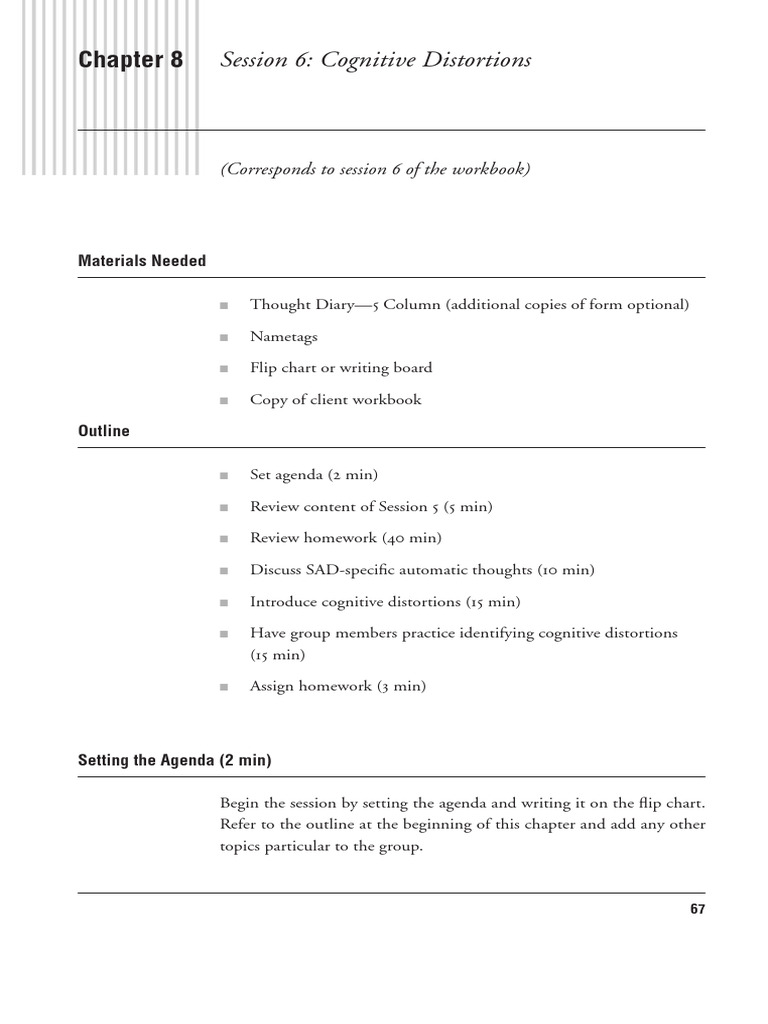 Understanding Cognitive Distortions in SAD | PDF | Thought | Cognitive ...