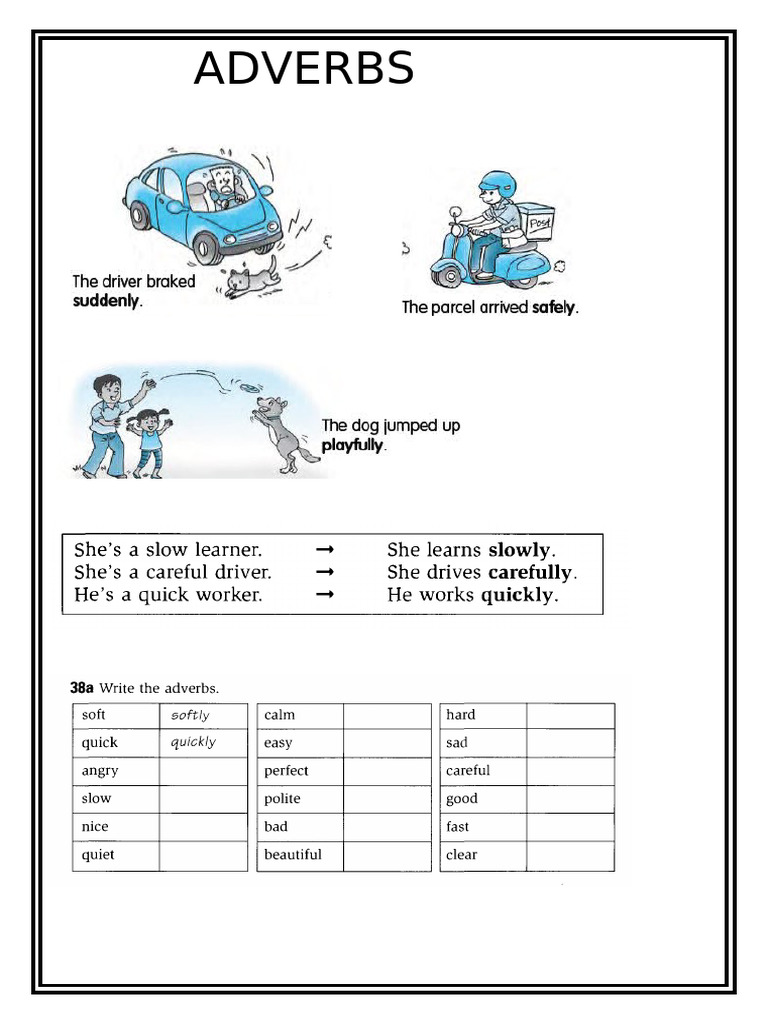 Adverbs (7th Form) | PDF