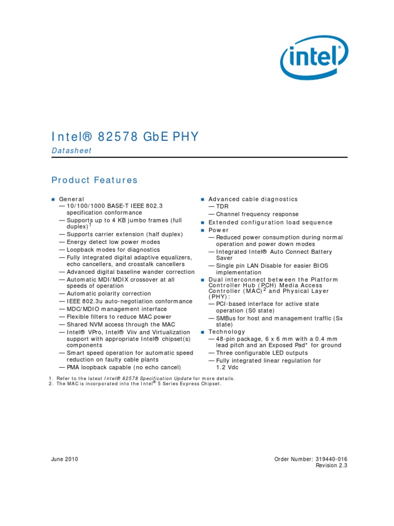 Gbe Phy Datasheet | PDF | Computer Networking | Computer Engineering