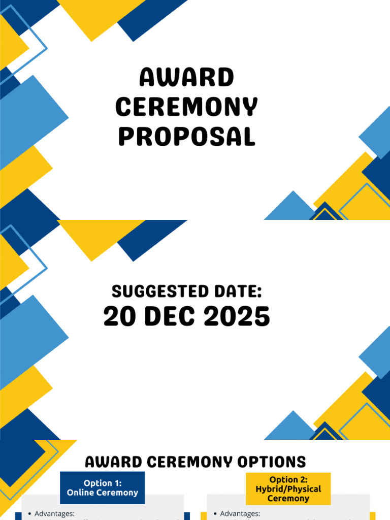 Award Ceremony Proposal | PDF