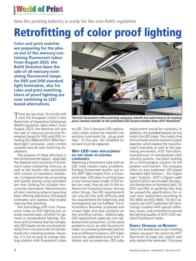 Graphics Retrofitting Kit - Proof Lighting | PDF | Ultraviolet | Lighting
