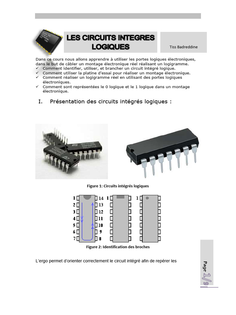 Câblage de Circuits Logiques Électroniques | PDF | CMOS | Circuit intégré