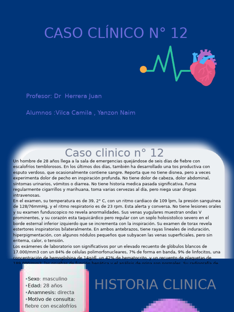 Endocarditis I n12 | PDF | Fiebre | Tos