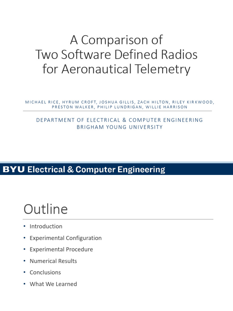 A Comparison of Software Defined Radios | PDF | Software Defined Radio | Telecommunications