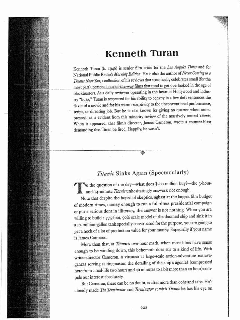 Titanic Review | PDF