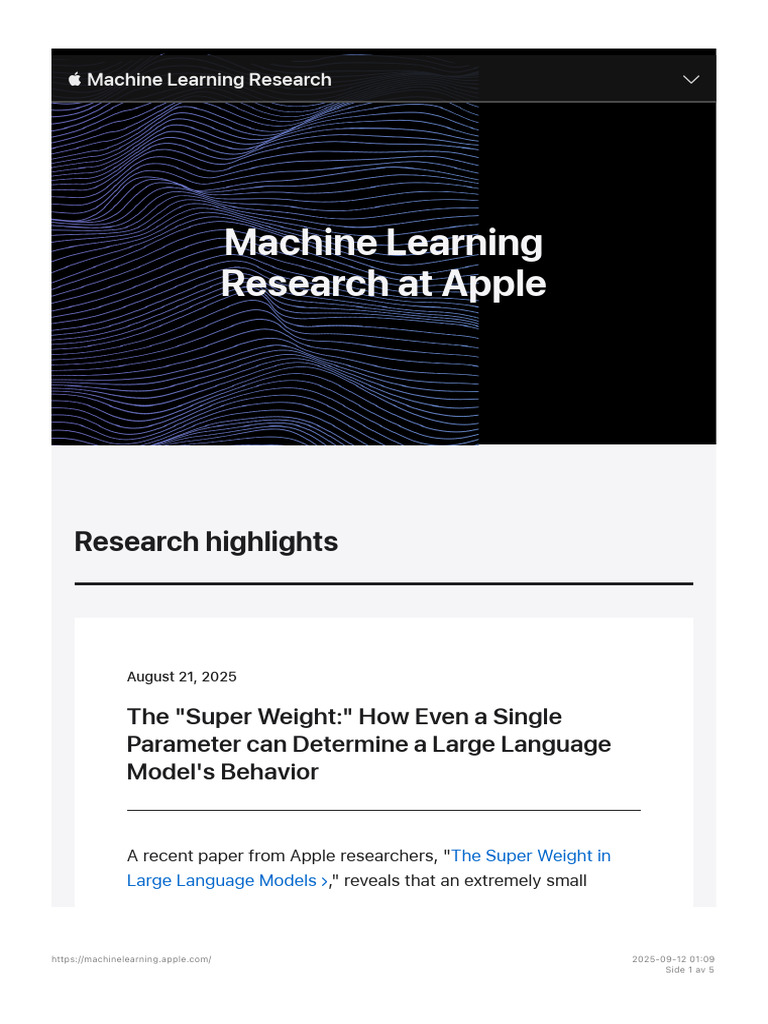 Overview - Apple Machine Learning Research | PDF | Artificial ...