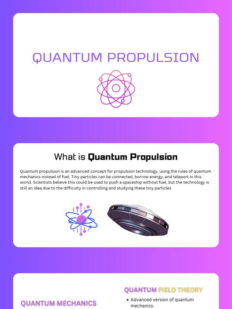 Quantum Propulsion: Concepts and Challenges | PDF