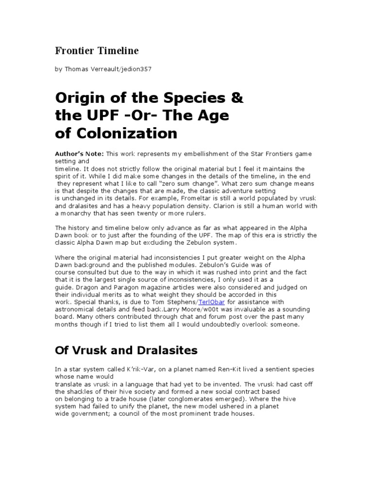 00 Frontier Timeline | PDF | Science | Astronomy