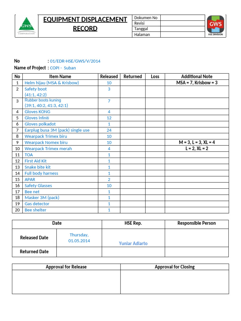 Contoh Header Nomor Dokumen | PDF